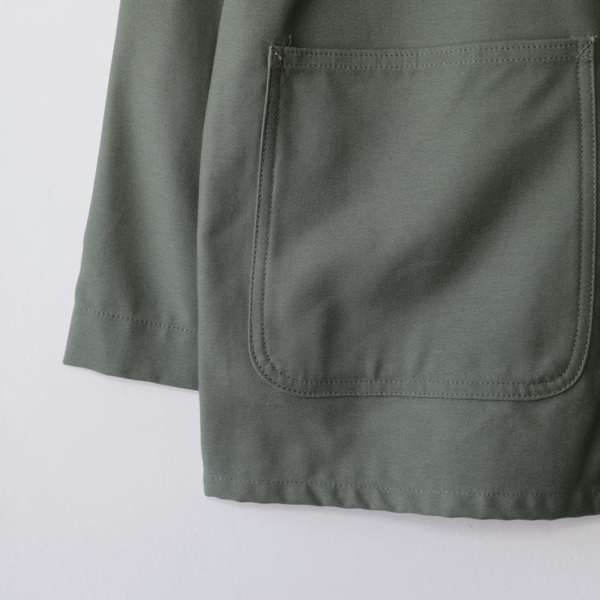 Engineer Jacket - Cotton reversed sateen｜Olive – everly