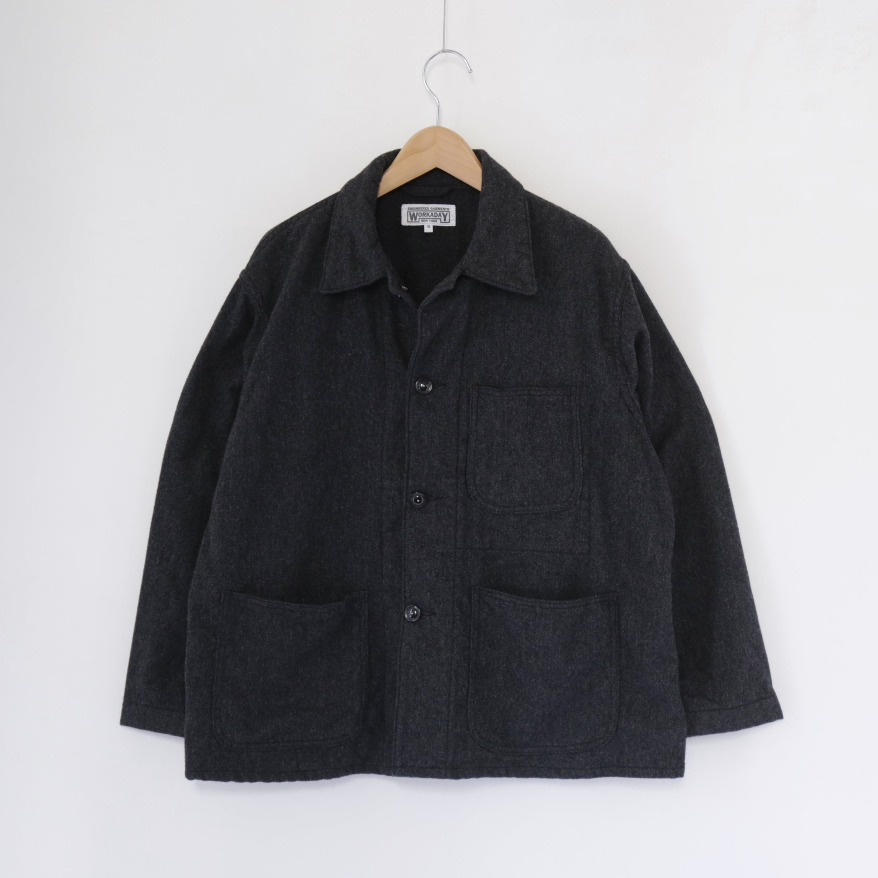 Utility Jacket - Worsted Wool Flannel｜Charcoal – everly
