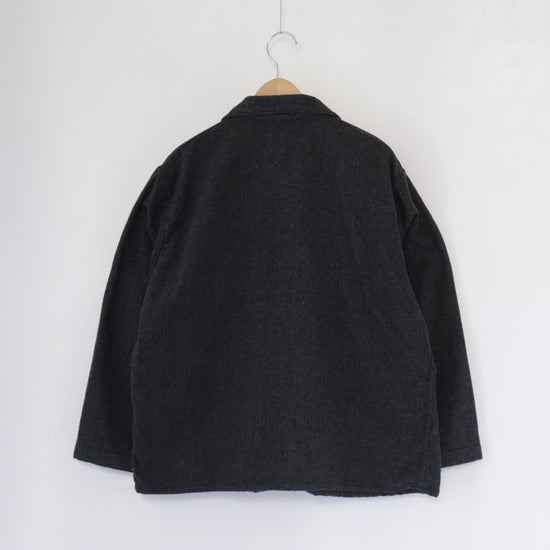 Utility Jacket - Worsted Wool Flannel｜Charcoal – everly