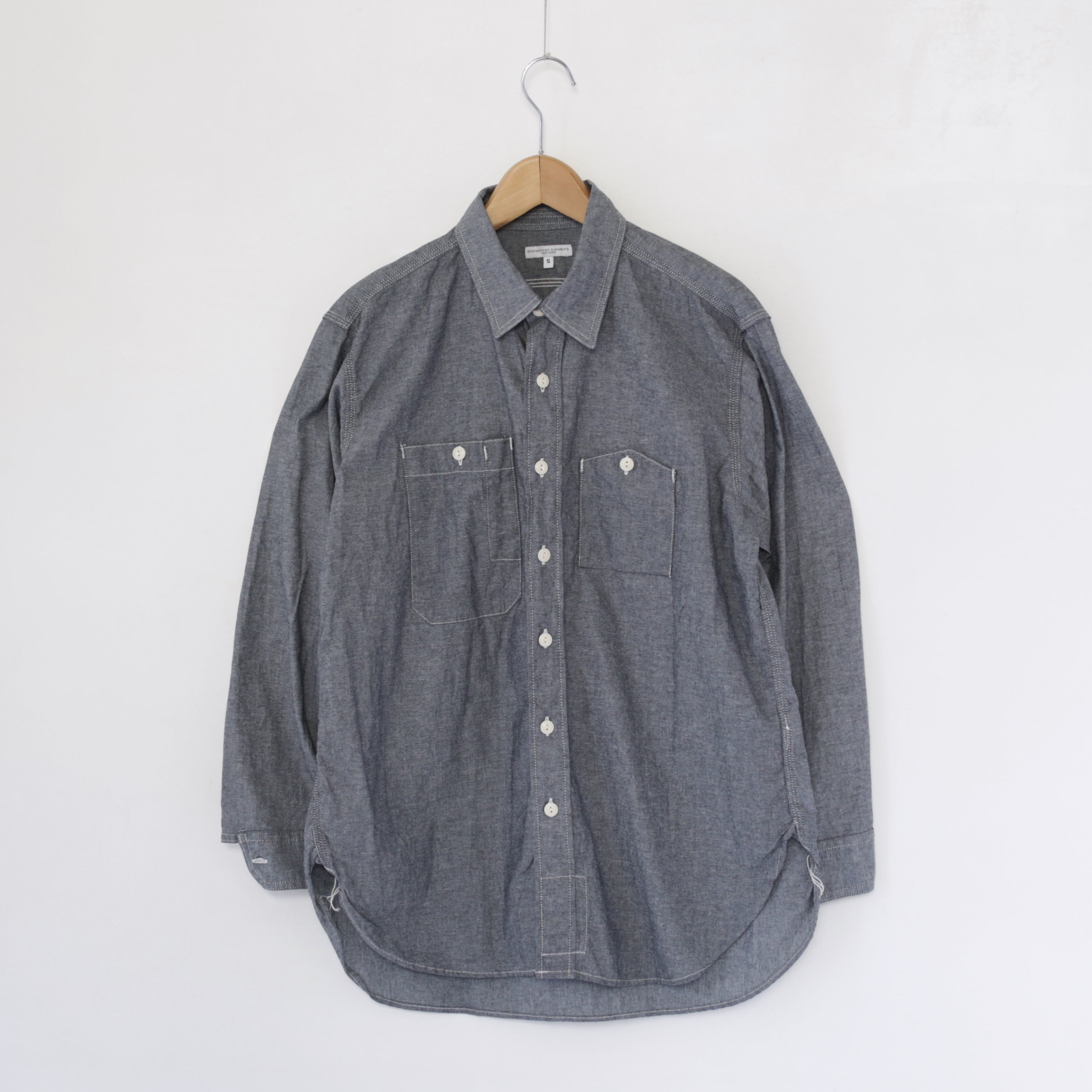 Work Shirt - Cotton Chambray｜Grey – everly