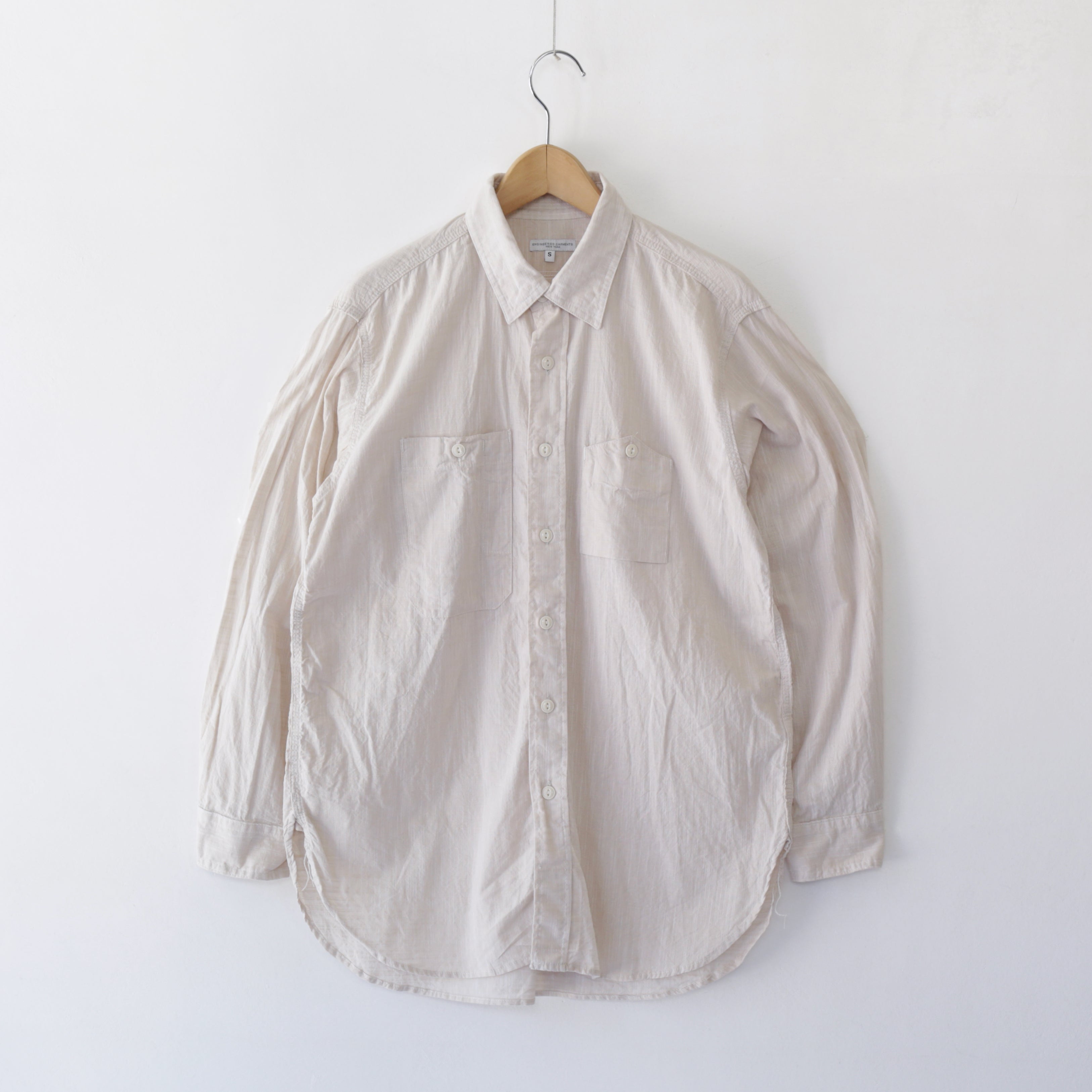 Work Shirt - Cotton Slab｜Beige – everly